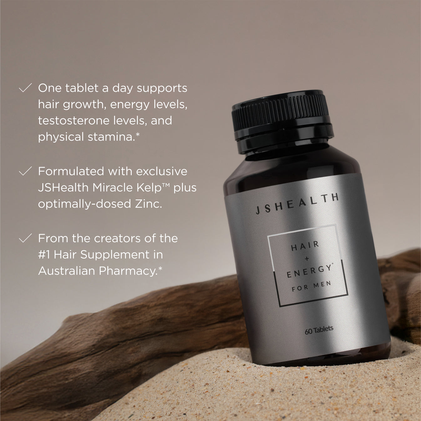 Hair + Energy For Men – JSHealth Vitamins US