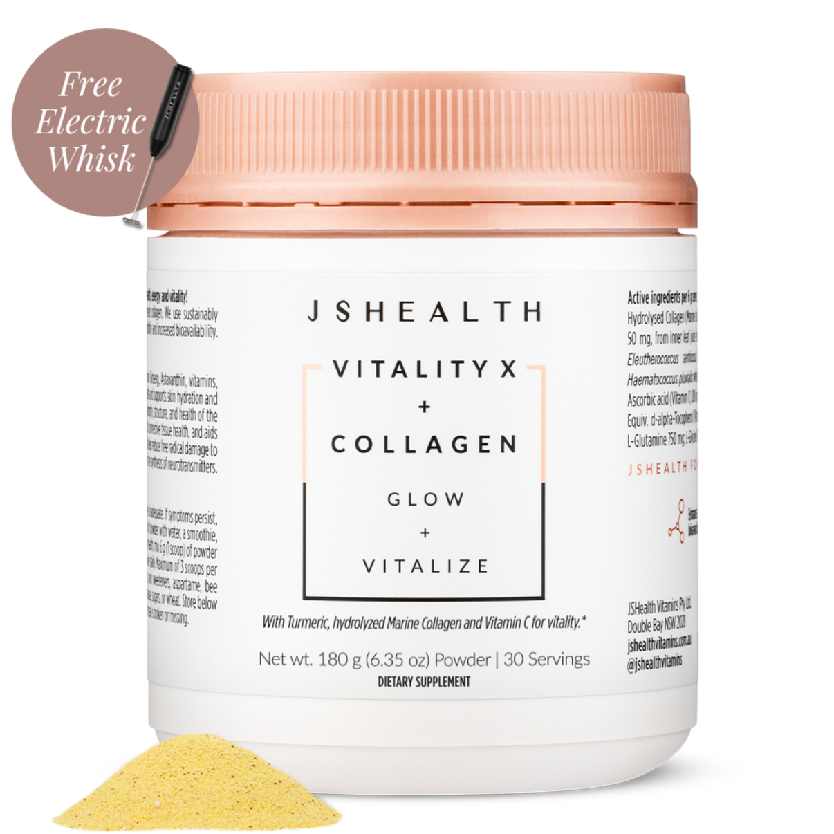 Vitality X + Collagen Powder – JSHealth Vitamins US